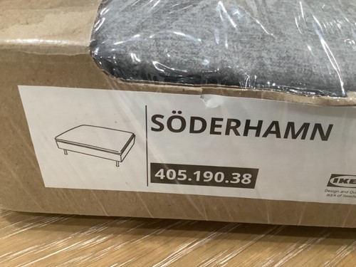 Ikea SODERHAMN COVER SLIPCOVER for Ottoman/Footstool Tonerud Gray 405. ...