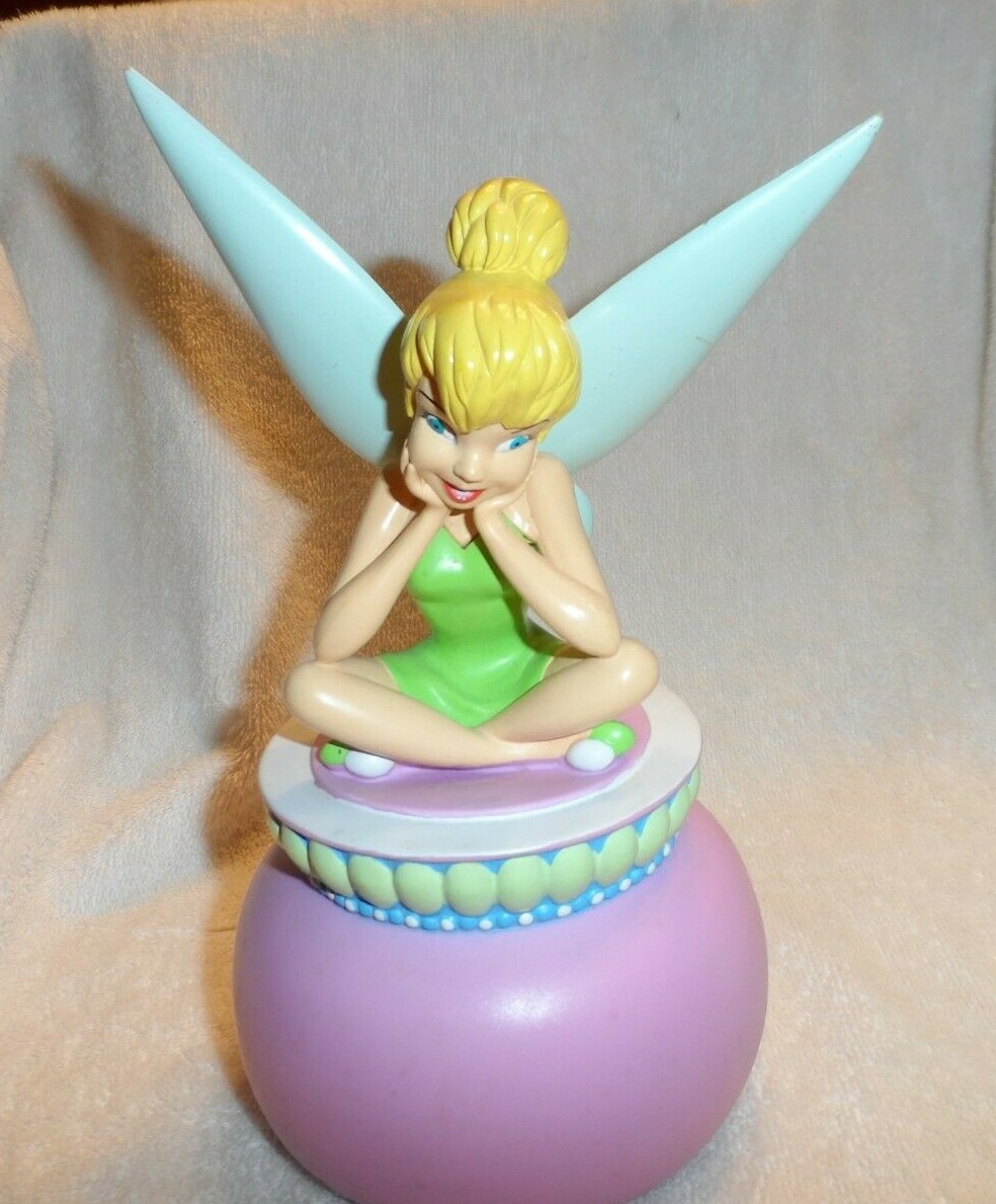 Vintage DISNEY 9" Hard Plastic| Sitting Tinkerbell Fairy Coin Bank | eBay