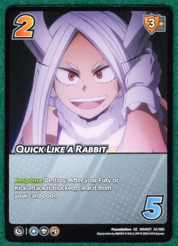 Quick Like A Rabbit - My Hero Academia: Girl Power (MHA07) #51 ...