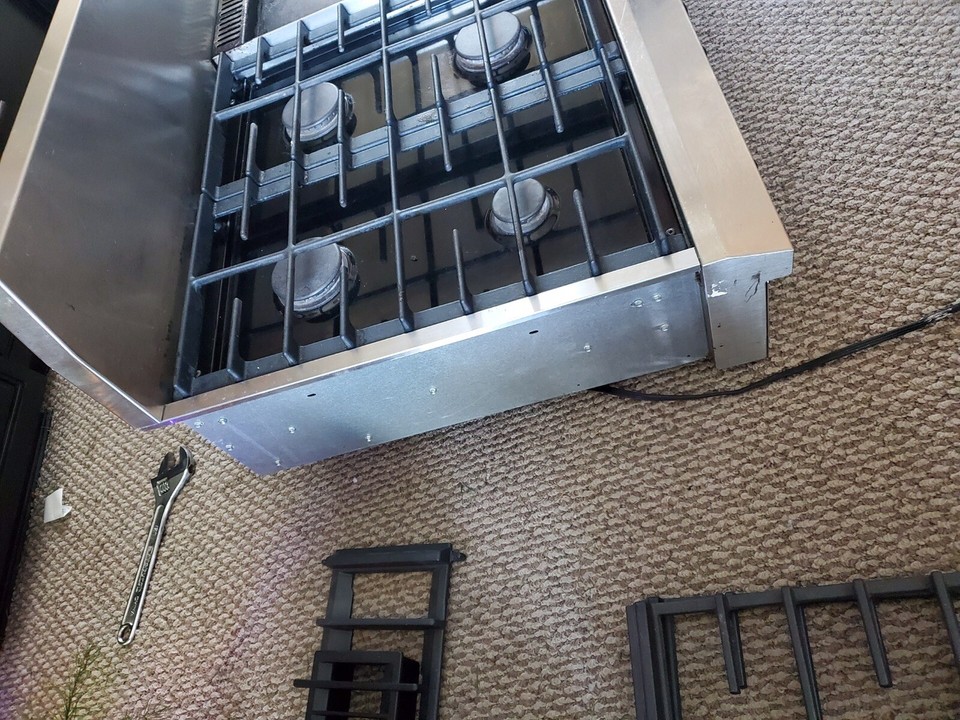 Kitchenaid Range Top Stainless Steel 48” 6 Burners With Griddle | eBay