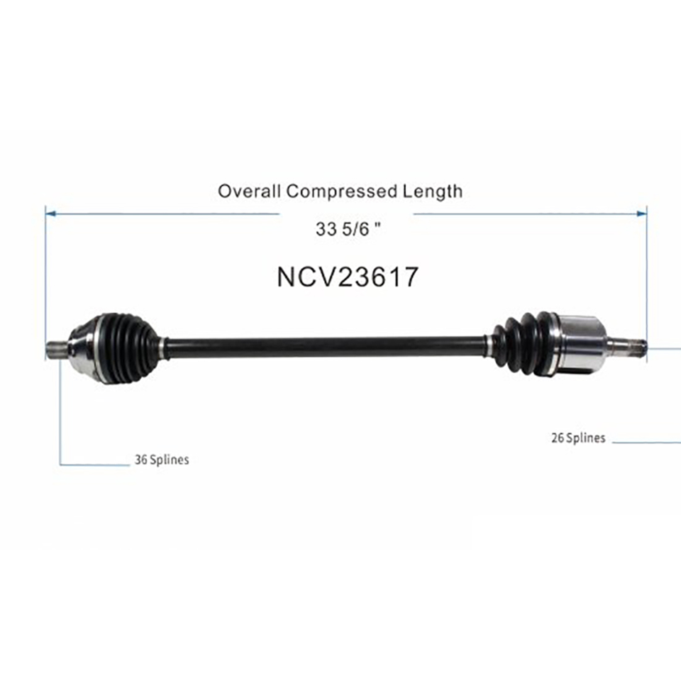 Front CV Joint Axle Shaft Pair Set 2 piece NEW For Audi TT 2006 2005 ...