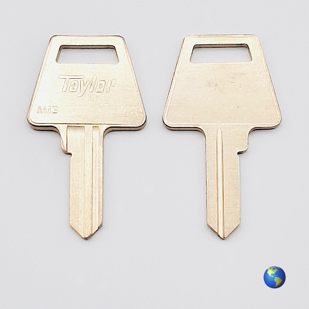 AM3 Key Blanks for Padlocks by American Lock, Fortress, and others (4 ...