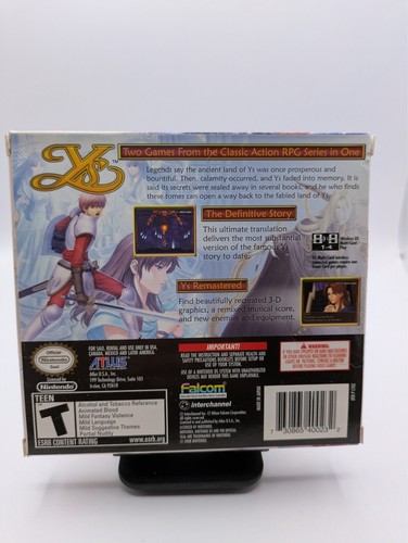 Legacy of Ys: Books I & II (Nintendo DS, 2009) for sale online | eBay