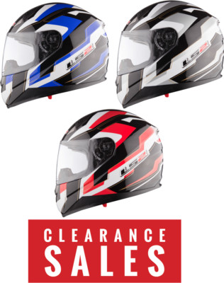 LS2 FF384 SPIT Motorcycle Motorbike full face crash helmet | eBay UK