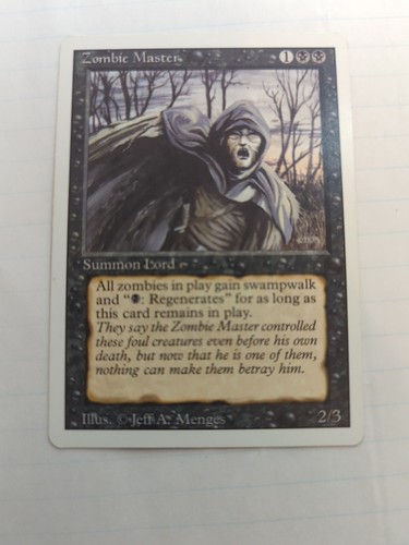 Zombie Master * Revised* MTG Magic the Gathering * Black | eBay