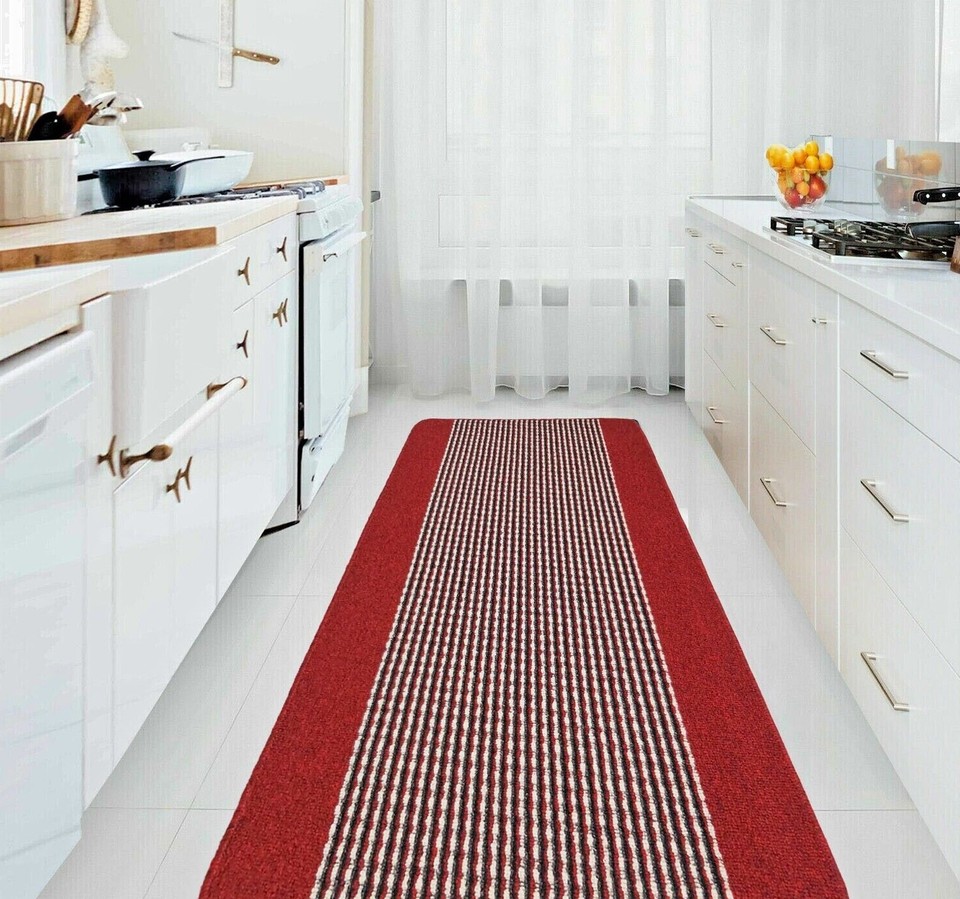 Non Slip Hall Runner Rug | Hard Wearing Washable Rugs | Very Long ...