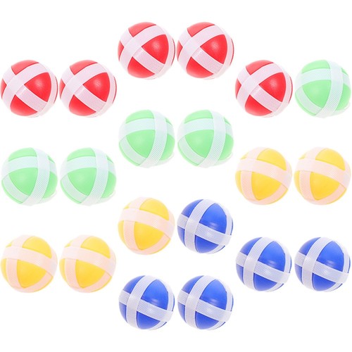 20Pcs Dart Board Sticky Balls Kids Sticky Balls Toy Throwing Balls Dart ...