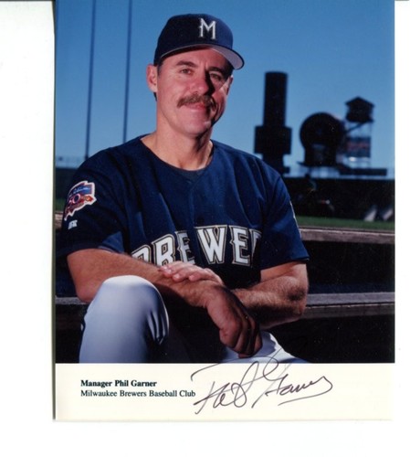 MILWAUKEE BREWERS mlb PHIL GARNER signed AUTOGRAPH 6918 | eBay