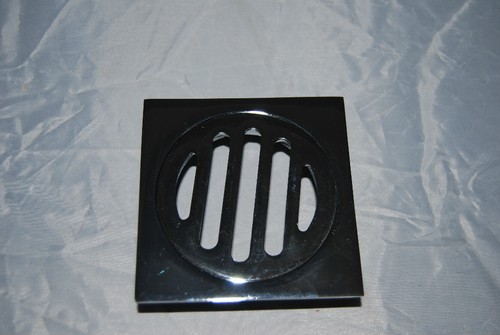 Chrome Floor Grates / Waste Water Mark Straight Lines 80mm Square ...