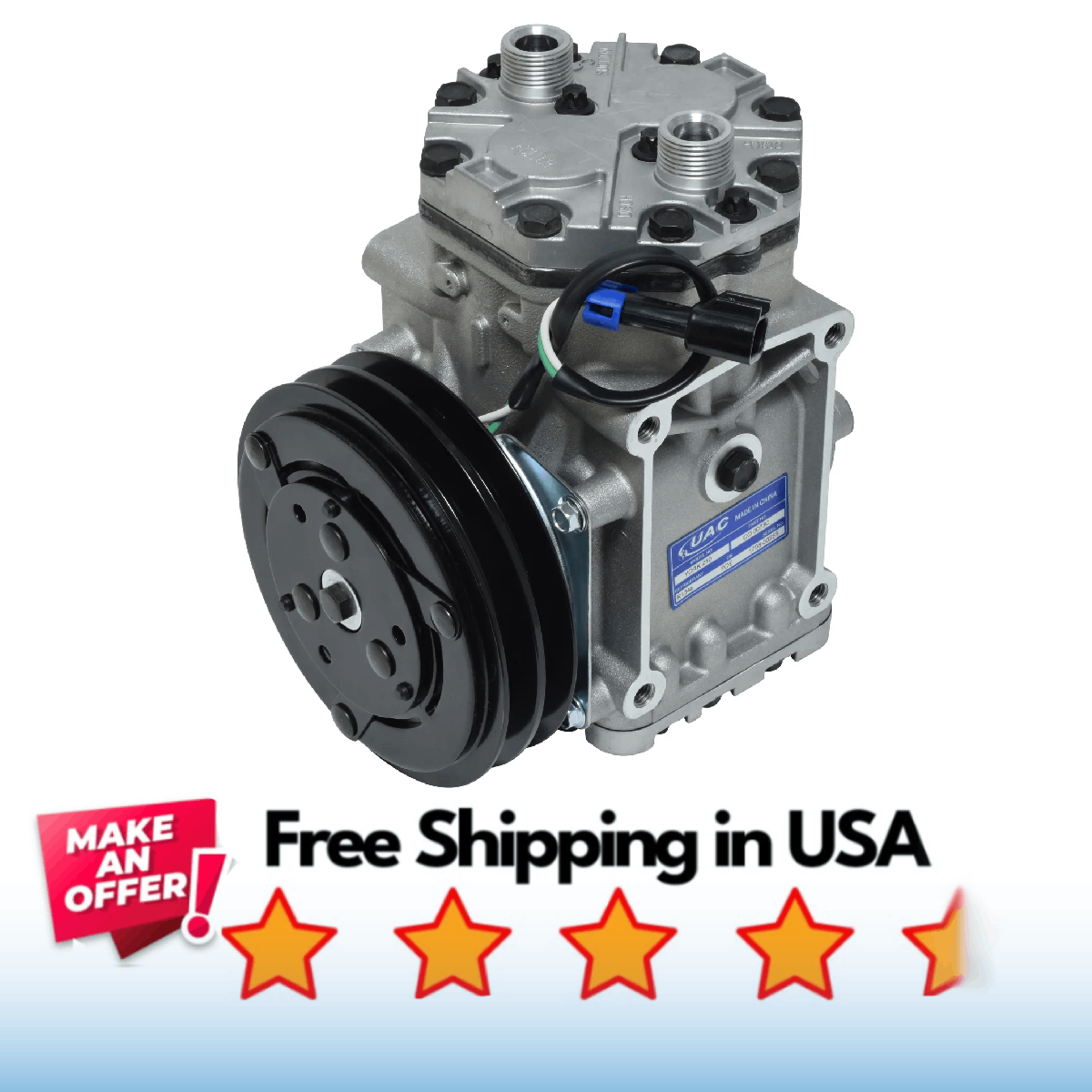 Compressor A/C Fit Compressors and Components 96-98 Freightliner ...