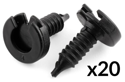 20x CLIPS FOR LAND ROVER DISCOVERY FREELANDER P38 DOOR PANEL CARD BLACK ...