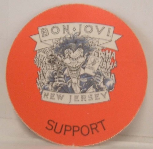 JON BON JOVI - VINTAGE ORIGINAL TOUR CONCERT CLOTH BACKSTAGE PASS ...