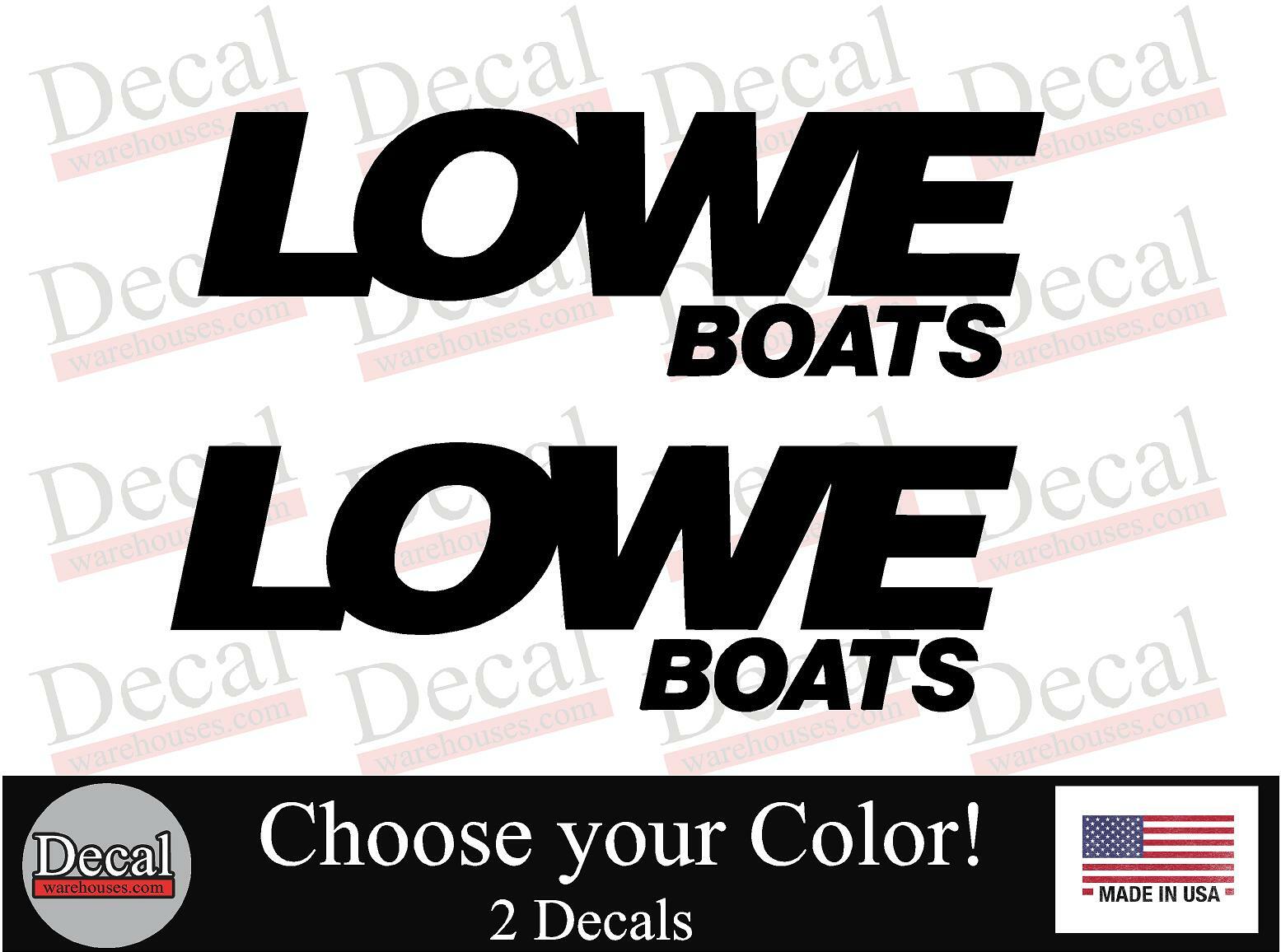 LOWE Boats Lettering Vinyl Decals Boat Stickers 2 pc set 24 inch | eBay