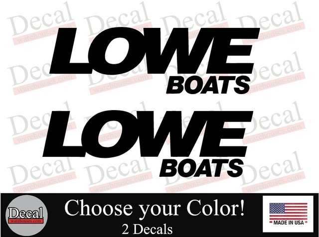 LOWE Boats Lettering Vinyl Decals Boat Stickers 2 pc set 24 inch | eBay