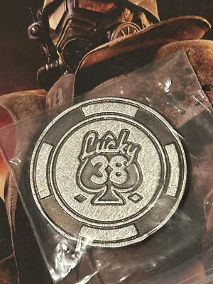Fallout New Vegas Lucky 38 Platinum Chip In .999 Silver 32 Grams Free ...