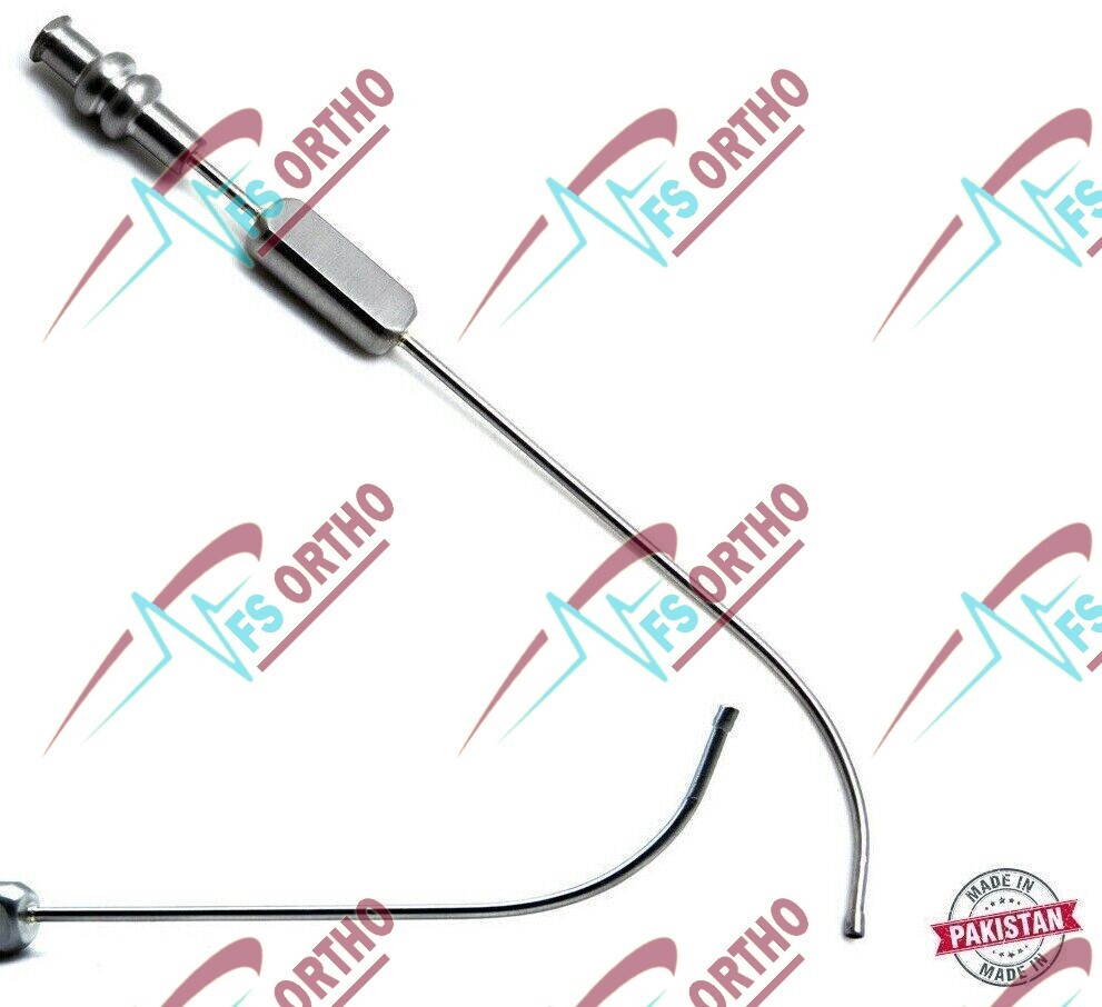 ENT Sinus Cannula Curved Sinus Suction Short And Long And Malleable ...