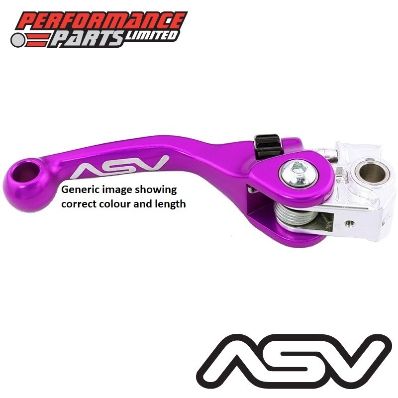 ASV F4 Purple Adjustable Levers Short Brake + Long Clutch for KTM 450 ...