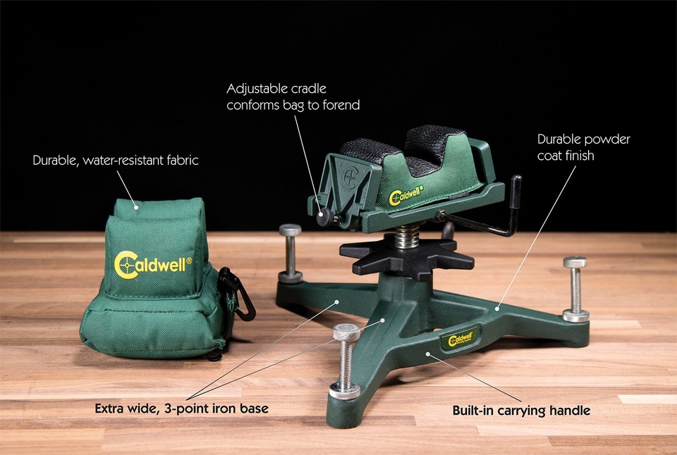 Caldwell The Rock Deluxe Front Rest Combo Adjustable Ambidextrous Rifle Shooting 661120836407| eBay