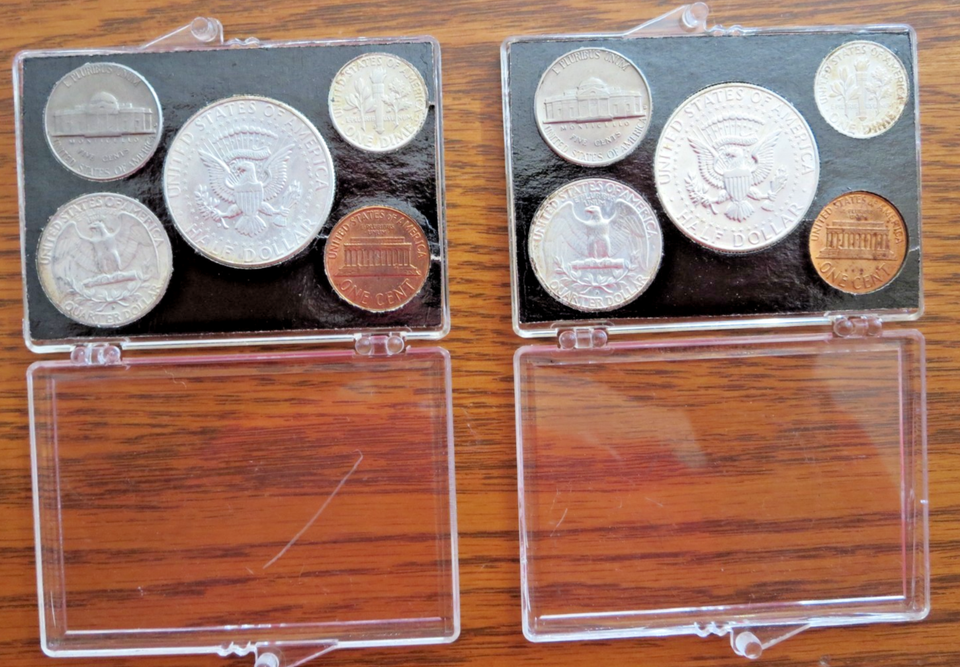 1964 US Mint 90% Silver AU Mint Sets lot 0012 | eBay