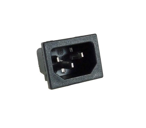 One AC Power IEC Standard C-14 Inlet Connector Snap-In R-301SN | eBay