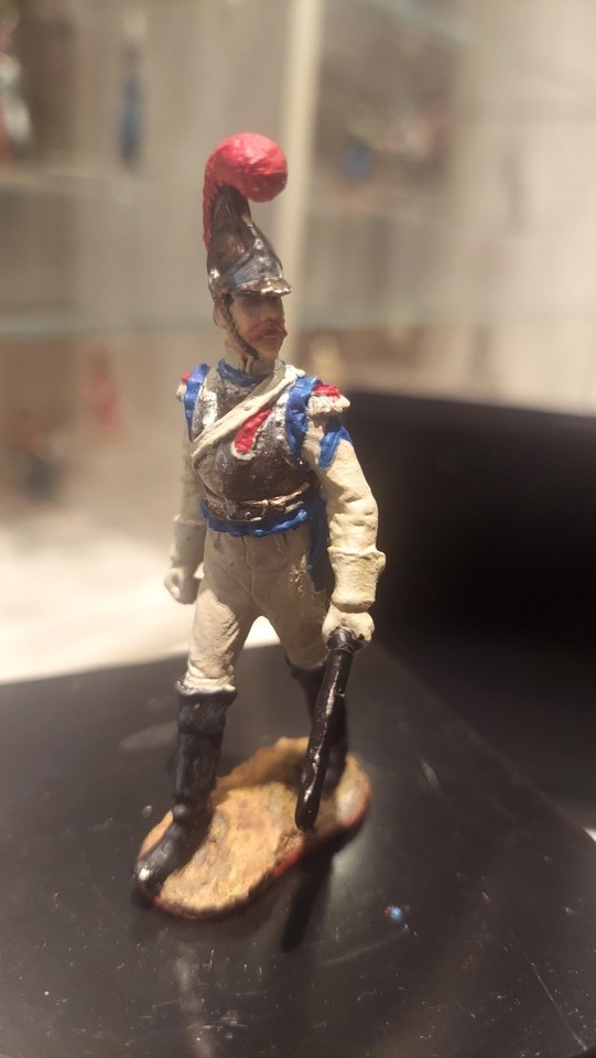 54mm Painted Metal Toy Soldiers Figure Napolionic French Lanser Officer ...