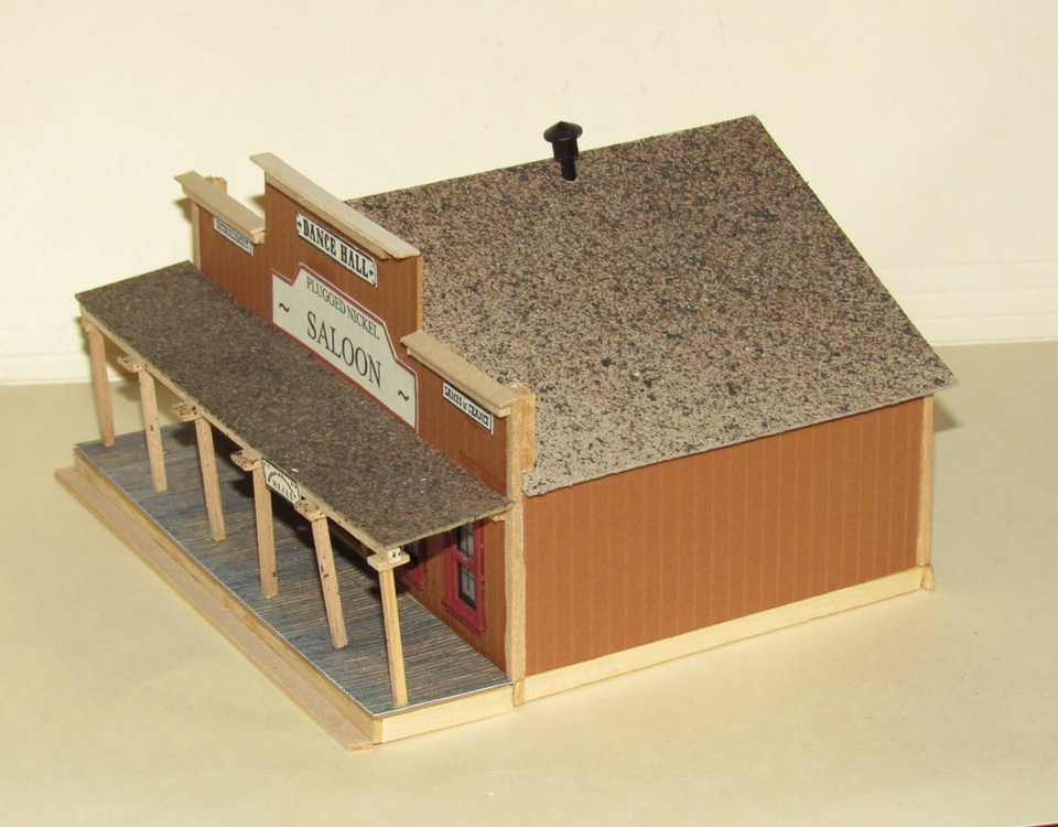 ho scale WESTERN SALOON Laser Cut BUILDING for Model Train Layouts ...