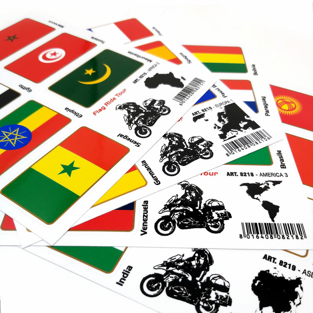 Stickers Flags Flag Ride Tour America 2 for Trunks Motorcycle | eBay