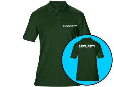 Pack of 10 Embroidered Front Printed Back Security Unisex Workwear Polo ...