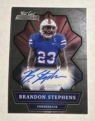 BRANDON STEPHENS 2021 Wild Card Alumination Rookie *AUTO* Ravens *RARE ...