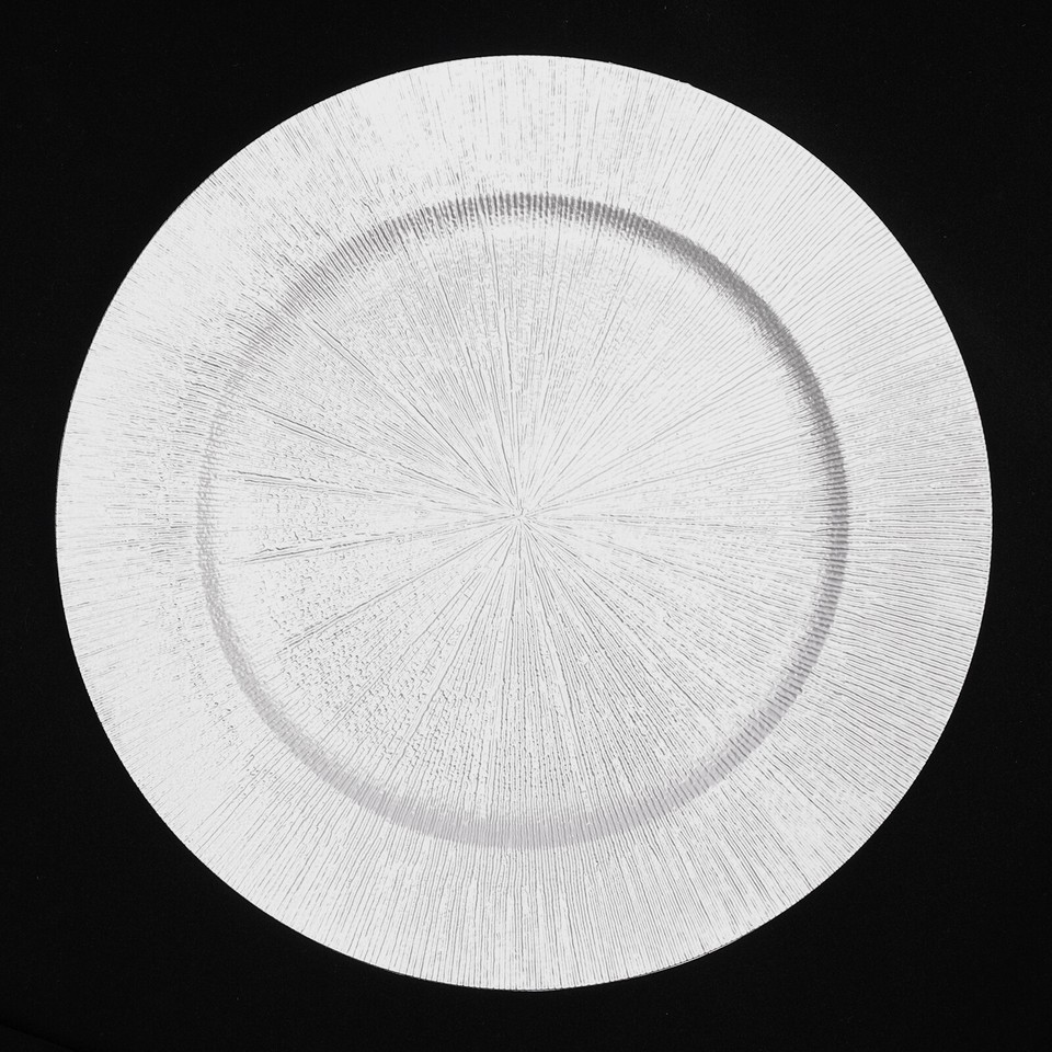 Silver Charger Plate, Set of 50 Serving Plate for 50Pcs, Round-Silver ...