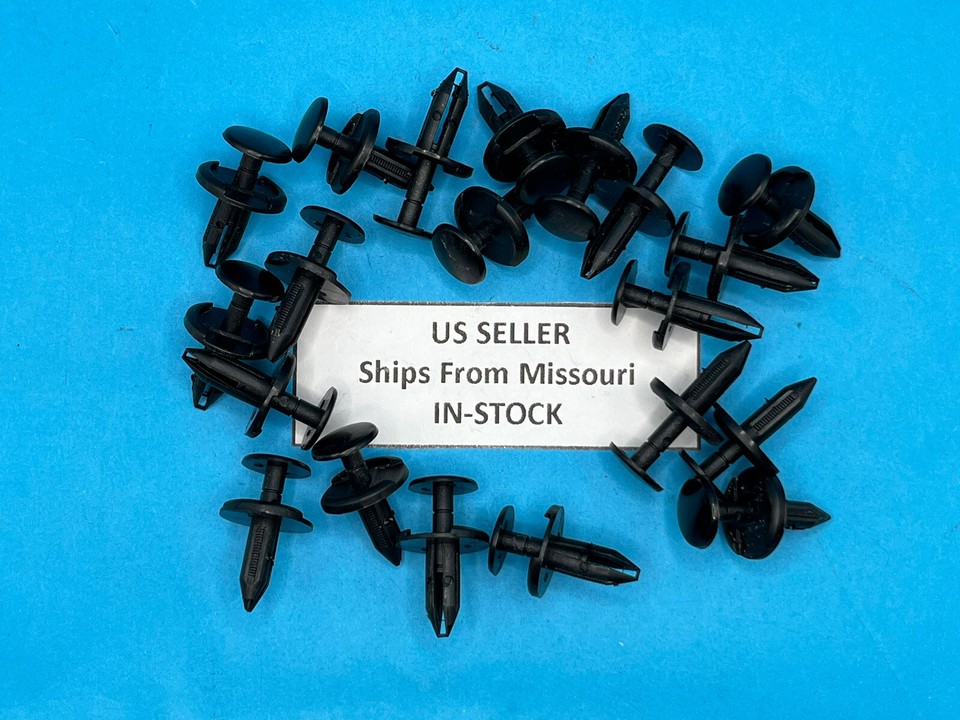 (Pack of 20) Push In Retainer Clip Flare Wheel Opening Molding for GM ...