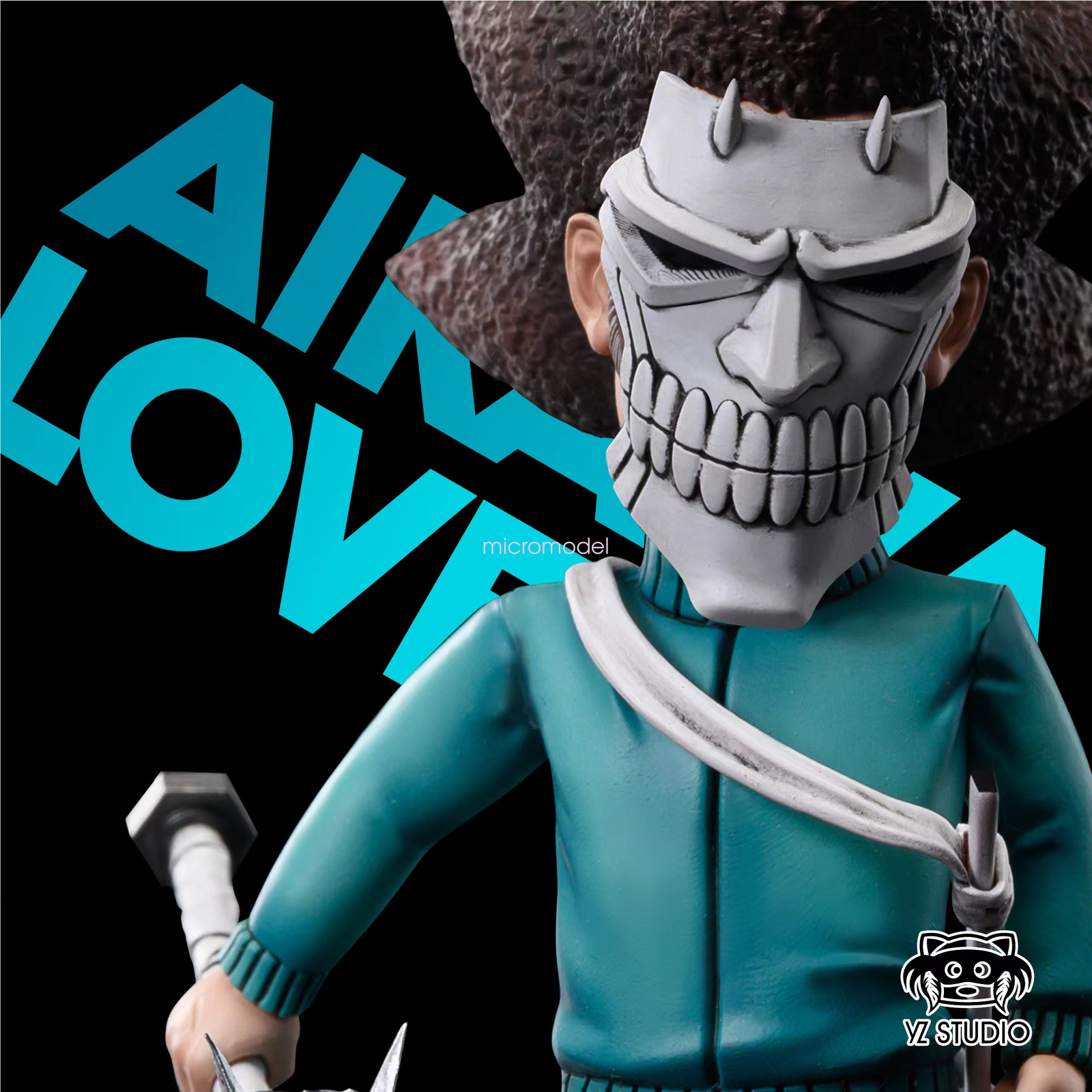 YZ Studio Bleach Vizard Muguruma Kensei Resin Model Aikawa Love Statue ...