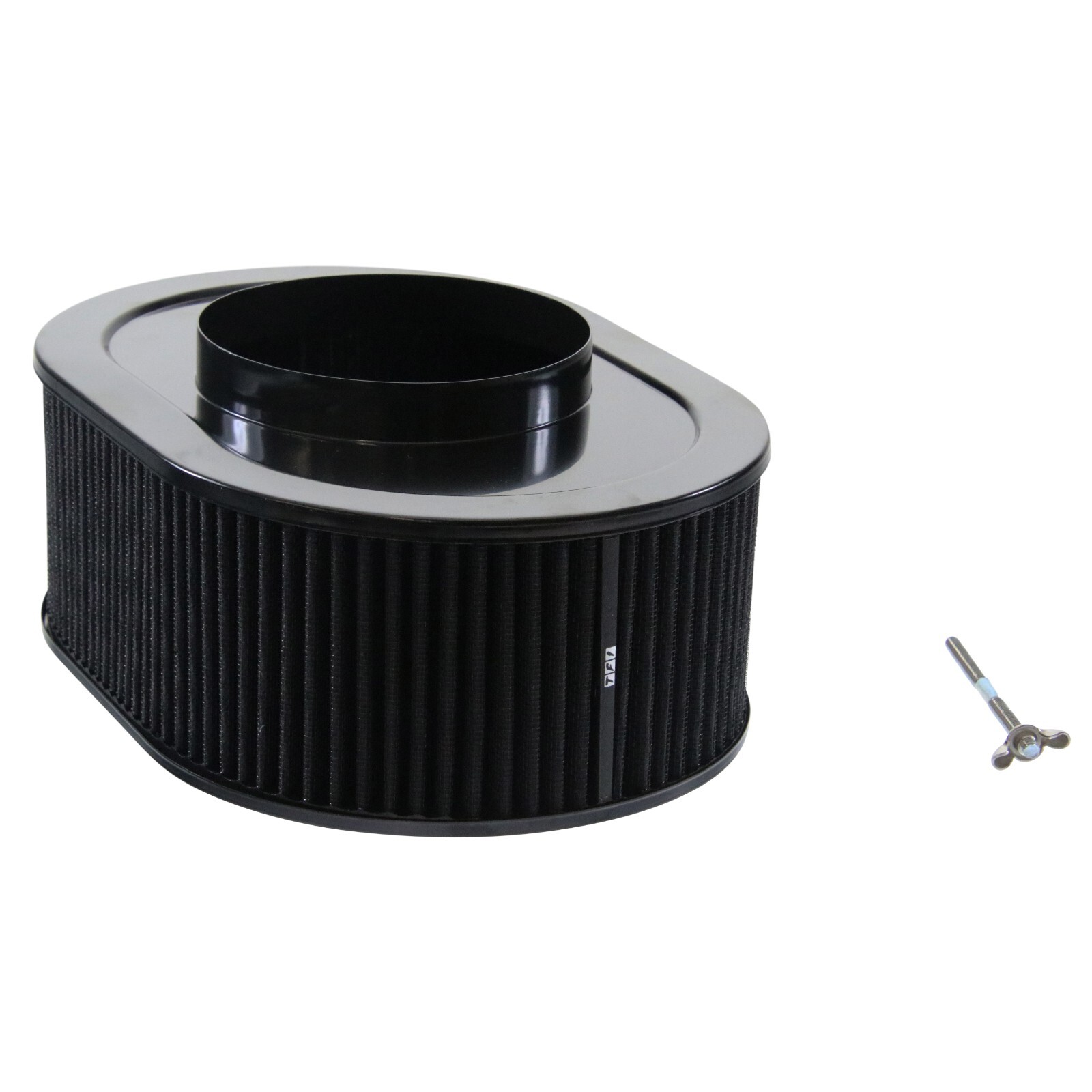 Oval Black Steel Air Cleaner 12" x 4" Holley Edelbrock Quadrajet Black ...