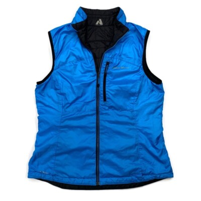 Eddie Bauer First Ascent Ignitelite Womens M Reversible Blue Vest ...