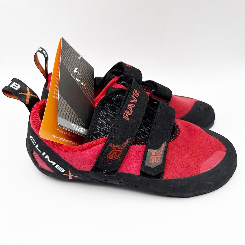 Climb X Rave Racing Climbing Shoes Red Size 8.5 Men 9.5 Women EU 41.5 ...