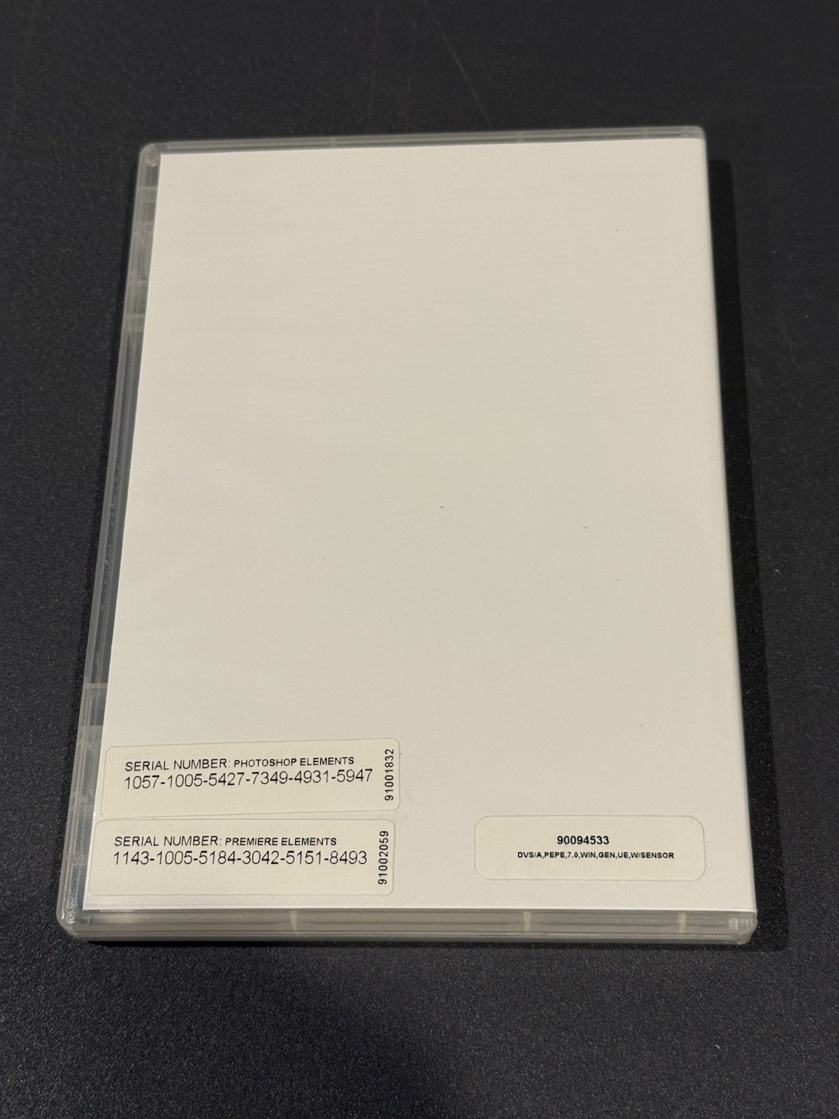 Adobe Photoshop Elements 7 & Premiere Elements 7 2 Disc With Serial ...