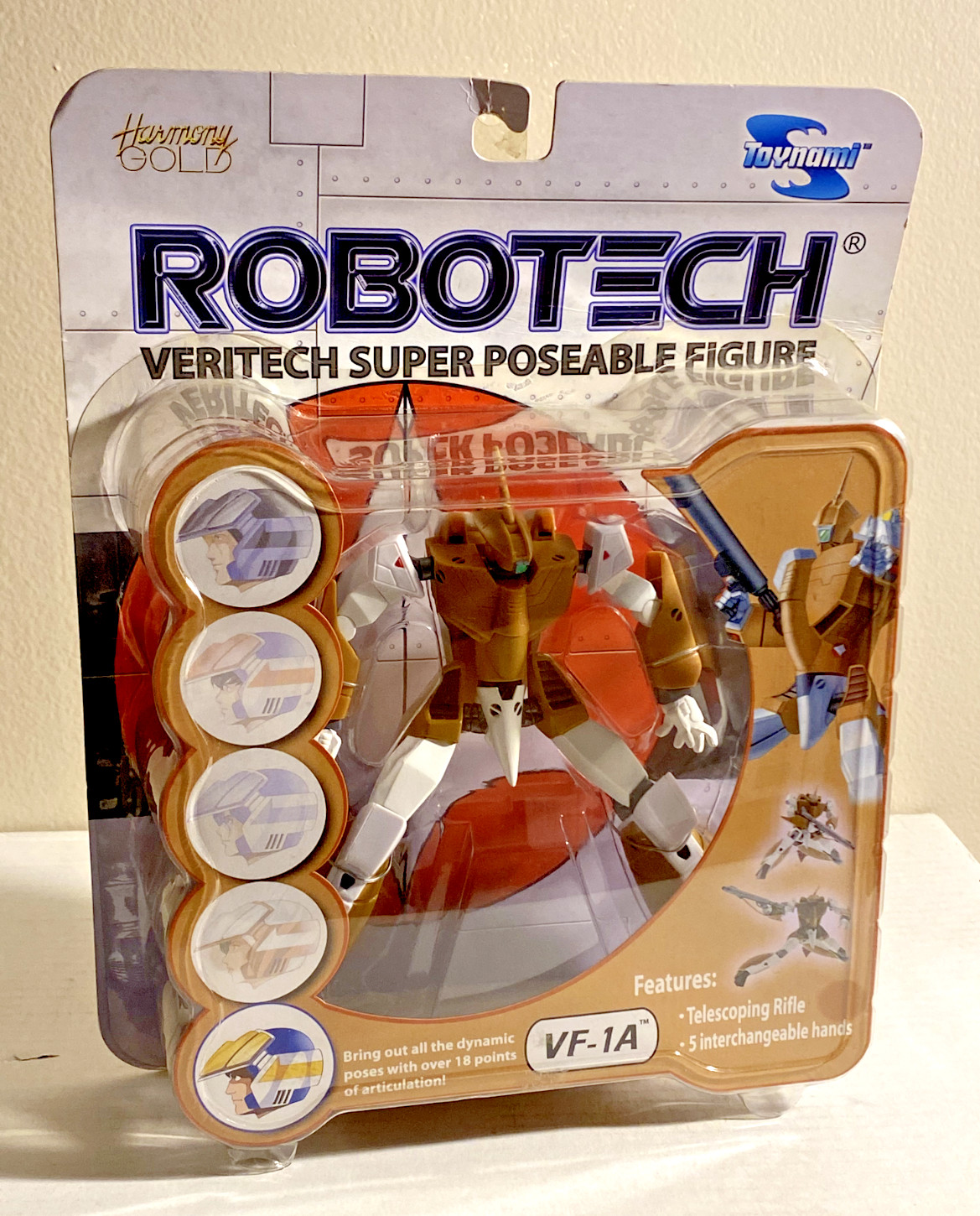 Toynami Robotech VF-1A Ben Dixon Veritech Super Poseable Figure Harmony ...