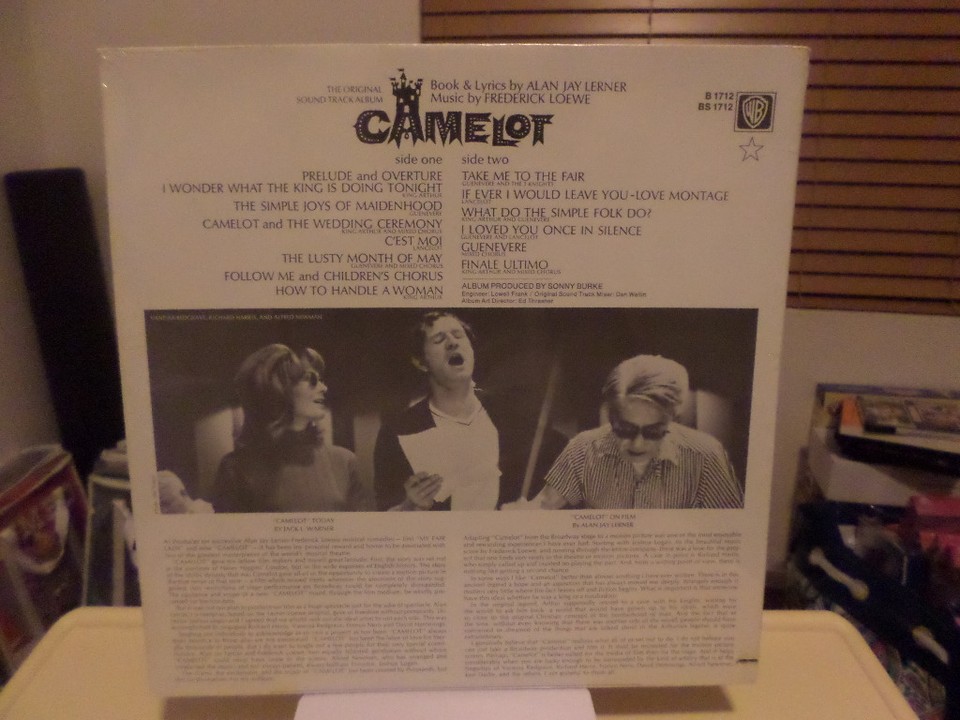 "Camelot" Original Motion Picture Sound Track SEALED 12" LP Warner 1967 ...