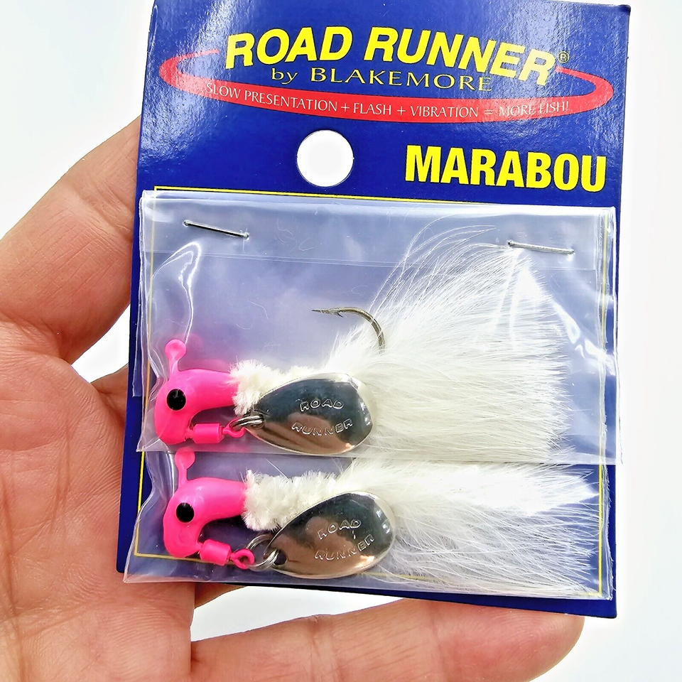 3 Pack Lot 6 Total Blakemore Road Runner Marabou 1/8 Oz Jighead Jigs ...