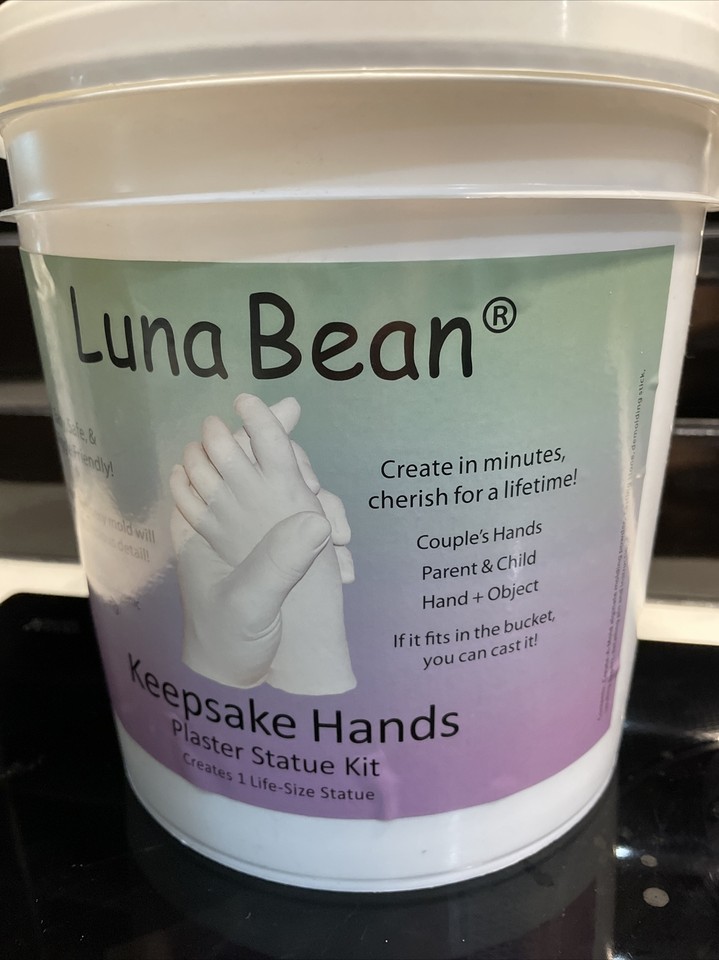 Luna Bean Keepsake Hands Casting Kit | DIY Plaster Statue Molding Kit ...