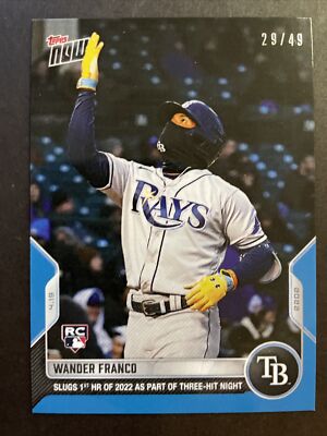Wander Franco - 2022 MLB TOPPS NOW Card 70 Blue Parallel 29/49 RC | eBay