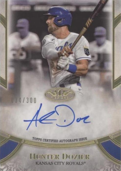 2021 Topps Tier One - Prime Performers Autographs Hunter Dozier #PPA-HD ...