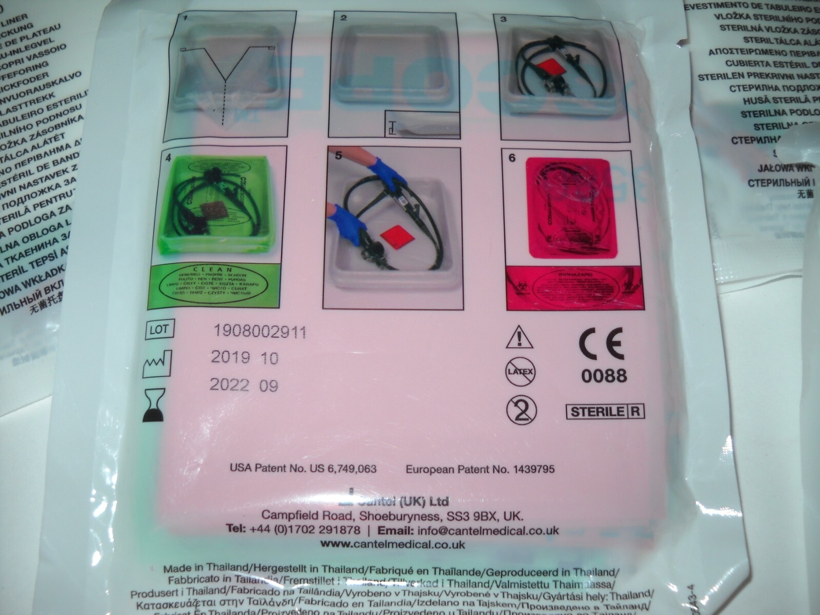 CleanaScope 103580 Sterile Tray Liners, 09/2022, NEW Lot of 10 pkgs ...