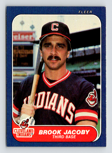 1986 Fleer Card, #590 Brook Jacoby, Cleveland Indians | eBay