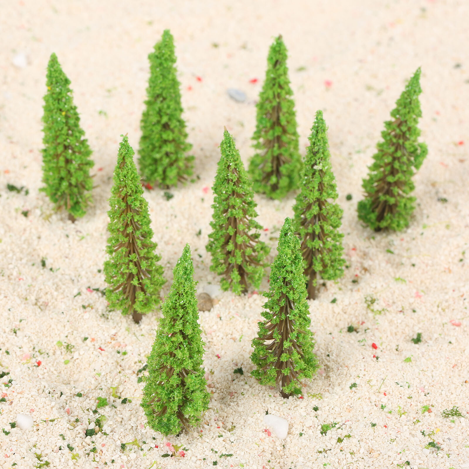 50Pcs Model Pagoda Trees Train Park Trees For Scale 1:100 Railway ...