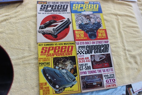 Vintage 1960s "Speed and Supercar" magazines (4) | eBay