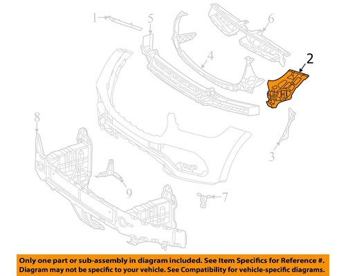 MERCEDES OEM 20-21 GLE350 Front Bumper Grille-Side Mount Right ...