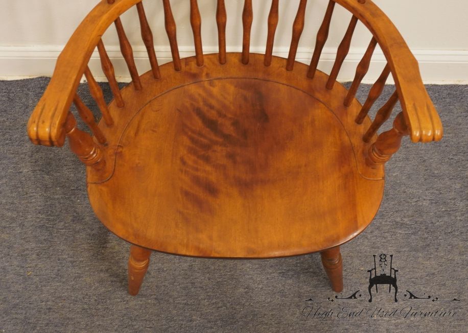 NICHOLS & STONE Solid Hard Rock Maple Colonial Early American Comb Back ...