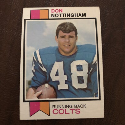 1973 TOPPS DON NOTTINGHAM #454 BALTIMORE COLTS FOOTBALL CARD | eBay