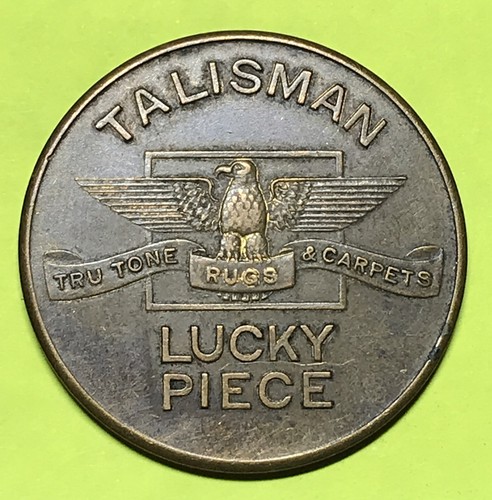 L@@K Vintage Lucky Piece Talisman Rug Carpet Token Medal Yonkers New ...